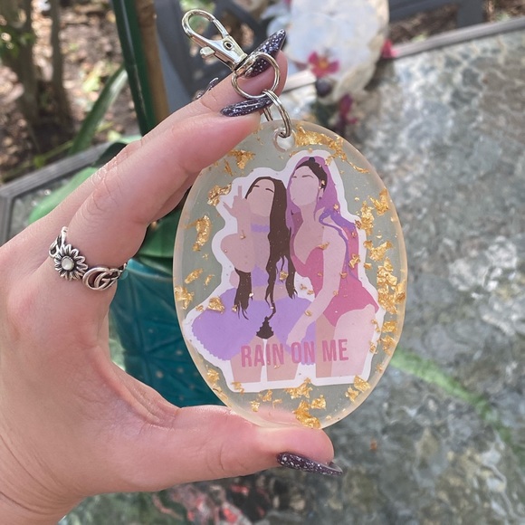 Accessories | Ariana Grande Lady Gaga Rain On Me Cartoon Sticker ...